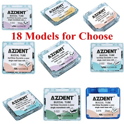 Dental Ortho Buccal Tube Mesh Base/ Monoblock Roth /MBT 022 /018 1st ...
