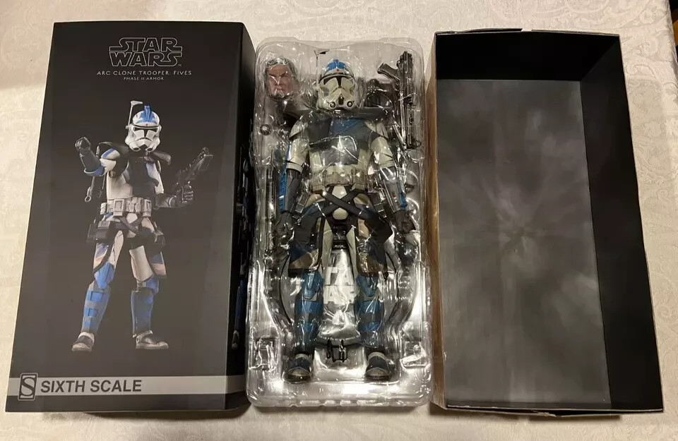 Sideshow Clone Wars ARC Clone Trooper Fives Phase II Armor - MINT | eBay