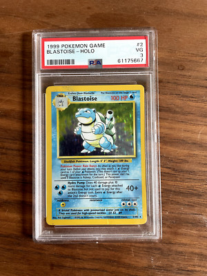 1999 POKEMON BASE SET UNLIMITED #2 BLASTOISE-HOLO PSA 3 | eBay
