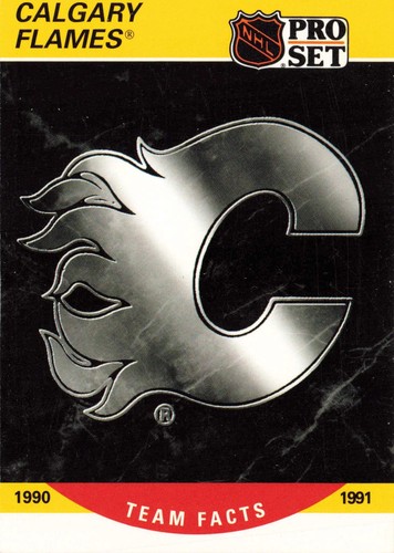 Calgary Flames Logo TF 1990 Pro Set #568 Calgary Flames | eBay