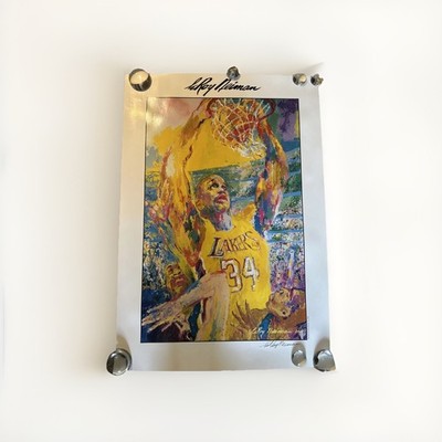 Shaquille O'Neal "Shaq" LeRoy Neiman Autographed Print NBA 2000 | eBay