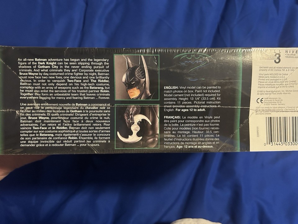 Revell 1/6 Batman Forever Batman Vinyl Model Kit, Factory Sealed | eBay