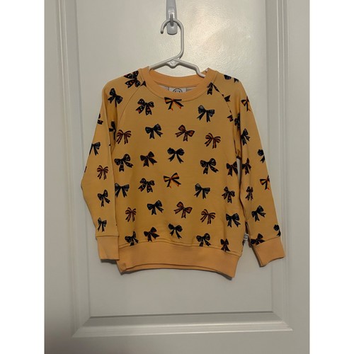 Minikin Mischief Clothing Co Kids 3T Orange Bow Print Long Sleeve ...