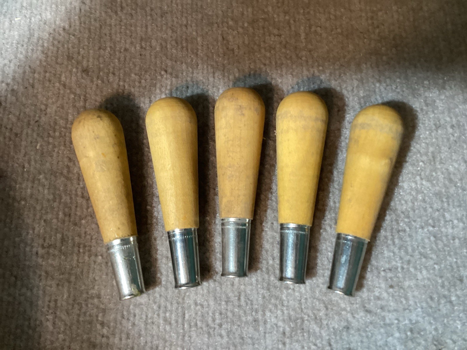 Nicholson Handle Wood W/ Metal Ferrule #2 New old Stock 5 Pieces | eBay