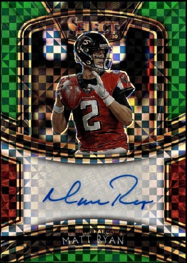 2020 Panini Select - Signatures Matt Ryan #SI-MRY Green Prizm /5 (AU ...
