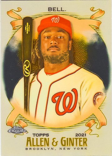Josh Bell 2021 Topps Chrome Allen & Ginter Baseball Card #5 Washington ...