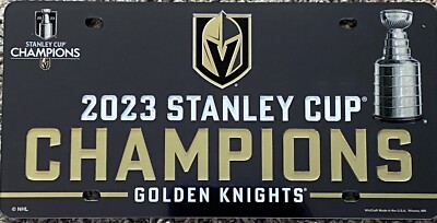 2023 STANLEY CUP CHAMPIONS VEGAS GOLDEN KNIGHTS ACRYLIC LICENSE PLATE ...