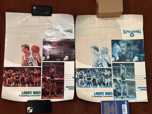 Vintage Larry Bird Spalding Boston Celtics Poster Lot NBA Consultant ...