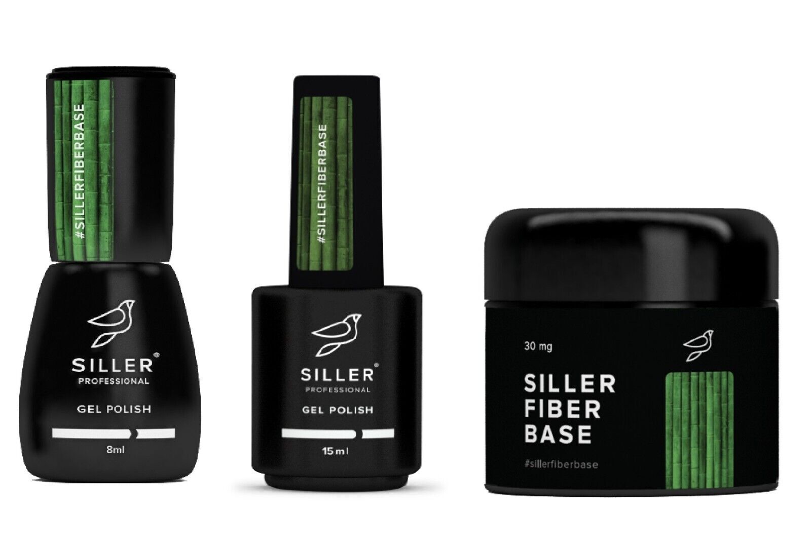 Siller Professional Gel Rubber Base, Fiber Base, No Wipe ANTI SCRATCH ...