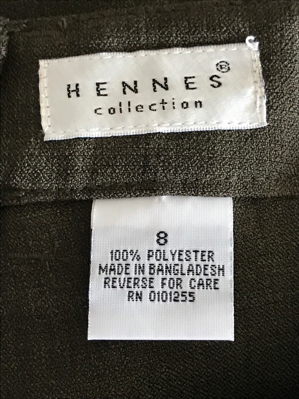 New H & M Hennes Collection Flat Front Olive Dress Pants Women’s Size 8 ...
