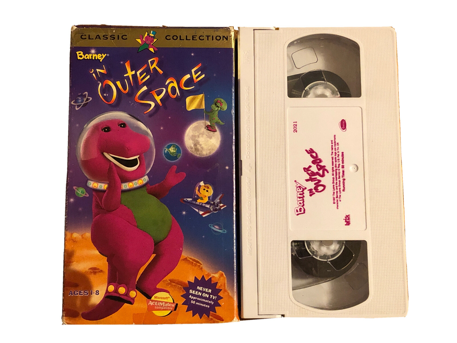 Barney In Outer Space VHS Video Tape Never on TV Classic Collection ...