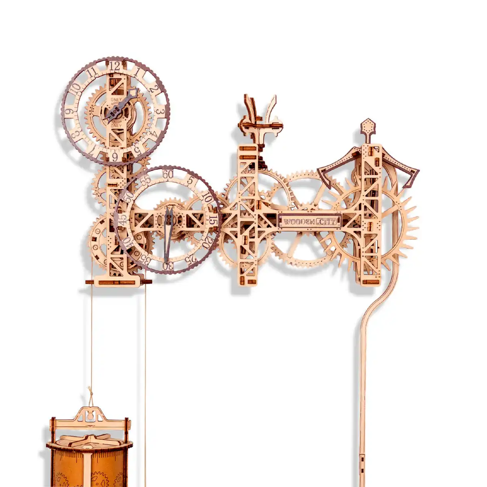 Wooden City 3D Wooden Puzzle Mechanical Clock Model Kit For Adults ...