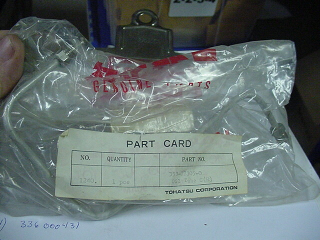 Tohatsu OIL TUBE 353-77305-0 353773050 C112 | eBay