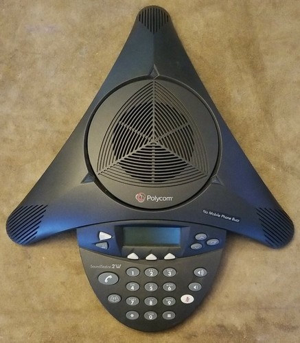 Polycom SoundStation 2W 1.9 GHz DECT 6.0 Wireless Conference Phone Base ...