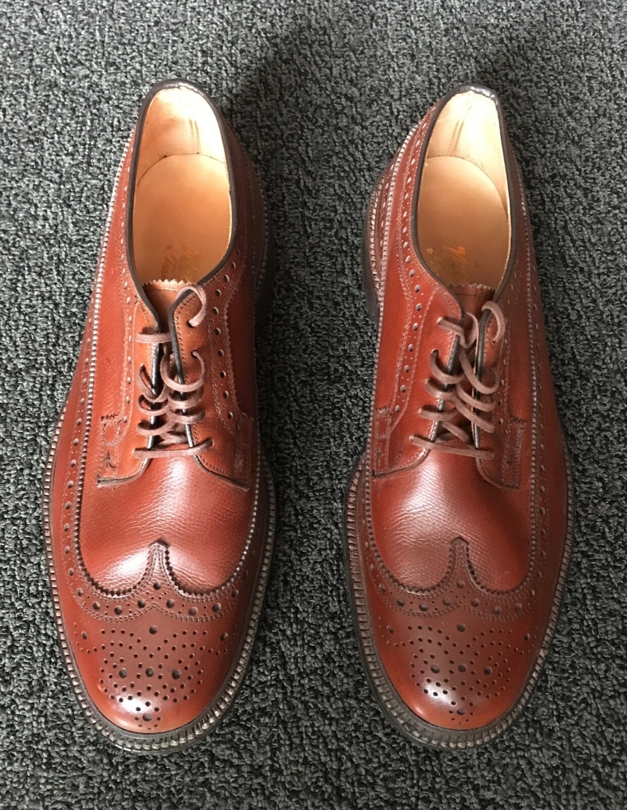 Vintage Nettleton Traditionals Brown Leather Wingtip Dress Shoes Mens 9 ...