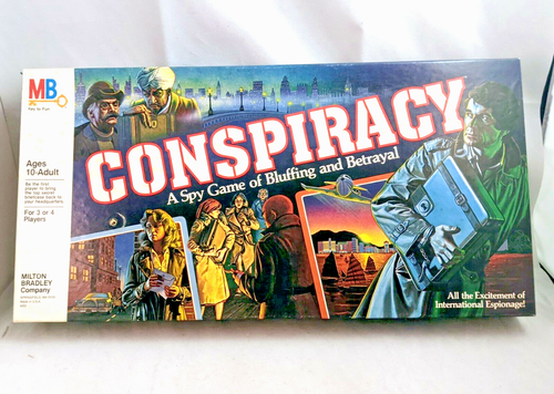 Milton Bradley Conspiracy Spy Game of Bluffing and Betrayal Board Game ...