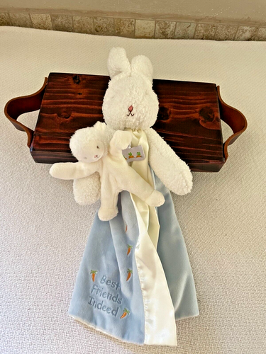 Bunnies By The Bay Set 2 Bunny Rabbit Lovey Best Friends Indeed Lamb ...