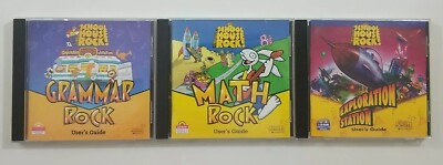 Schoolhouse Rock PC CD Lot - Grammar Rock - Math Rock - Exploration ...
