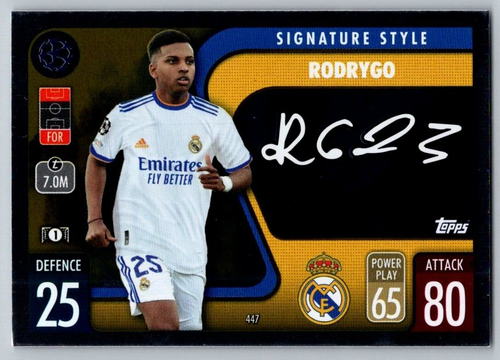 RODRYGO 2021-22 Topps Match Attax Signature Style #447 | eBay