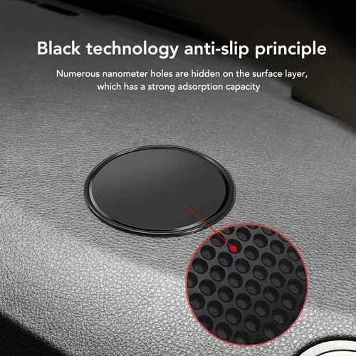 Dashboard Gel Sticky Pad Non slip Mat for Car with Air Freshener Round ...