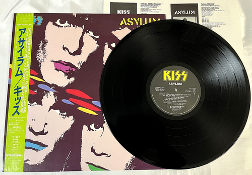 KISS Asylum Japan LP Vinyl Polystar 1st Pressing OBI Kulick 1985 Eric ...