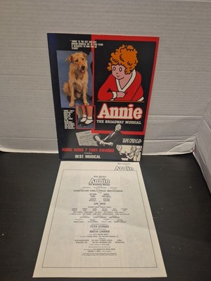 Annie The Broadway Musical Program Book Souvenir 1977 Vintage ...