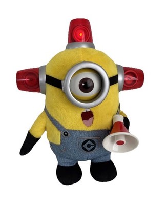 Despicable Me Bee-Do Talking Fireman Minion Flashing Headgear ...
