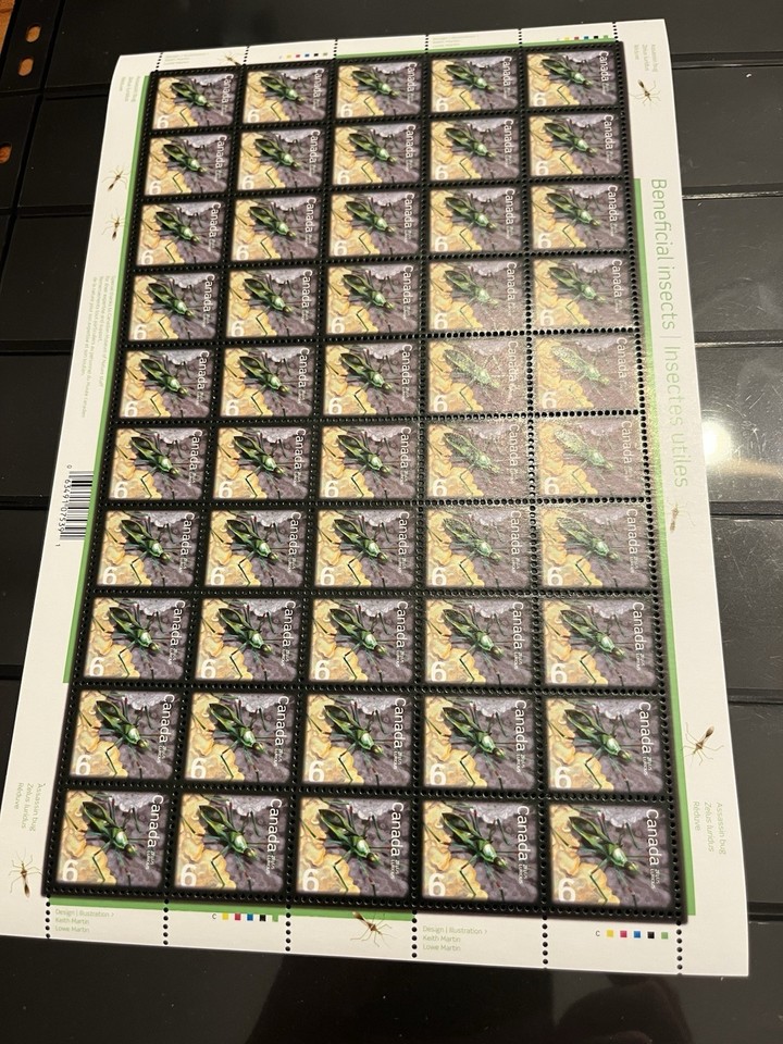 Canada Beneficial Insects 2406 2407 2408 2409 2410 Sheet CV17$ | eBay