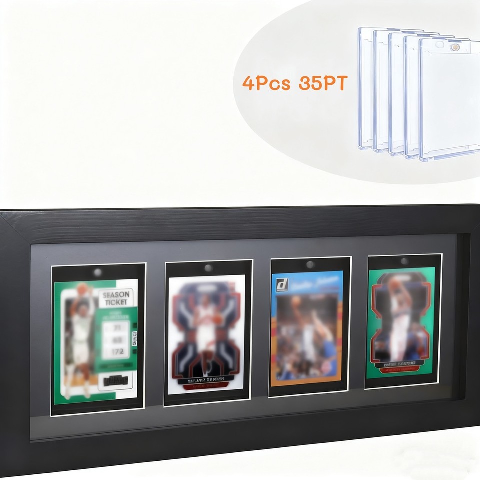 Trading Card Display Frame - Wall Mount Baseball Card Display 4 ...