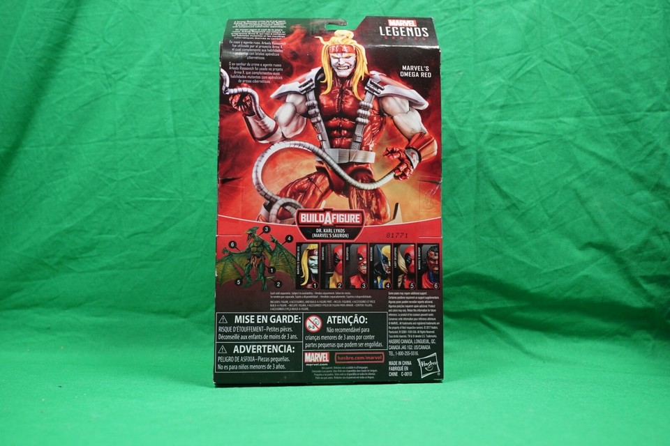 Marvel Legends Omega Red X-Men Sauron BAF Hasbro 6" Action Figure ...