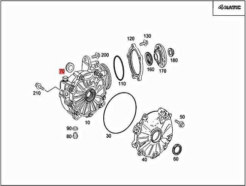 Genuine MERCEDES X222 A205 A217 C205 Radial shaft sealing ring ...