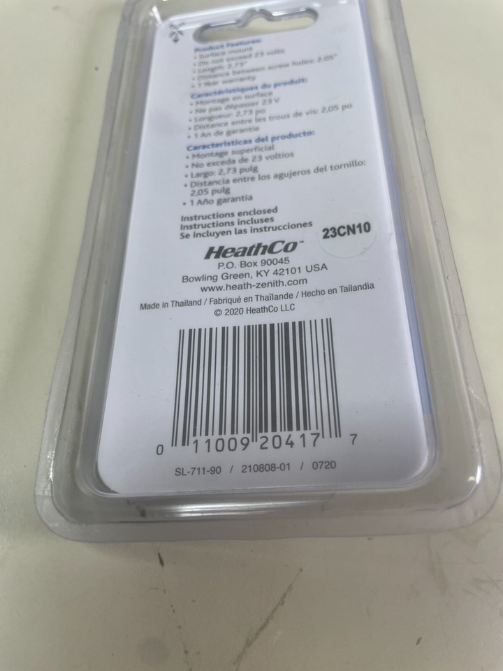 Heath Zenith Wired Door Bell in Brass SL-711 | eBay