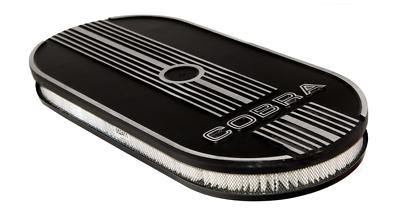 1964-73 FORD COBRA SCRIPT BLK ALUMINUM AIR CLEANER 2V & 4V MUSTANG ...