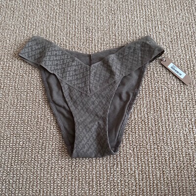 Skims Desert Logo Mesh Cheeky Bikini, Size XXS NWT | eBay