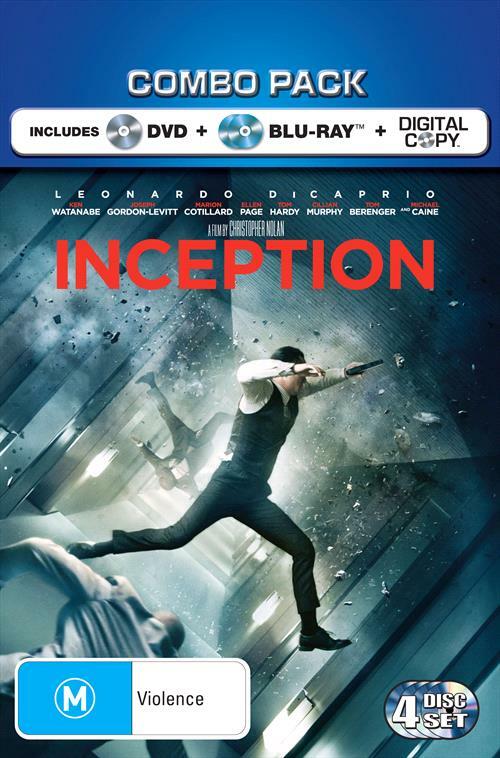 Inception Blu-Ray (4-Disc Set, M15+) Leonardo DiCaprio 9325336112267 ...