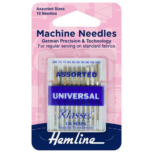 Hemline Sewing Machine Needles: Universal: Assorted: 10 Pieces | eBay