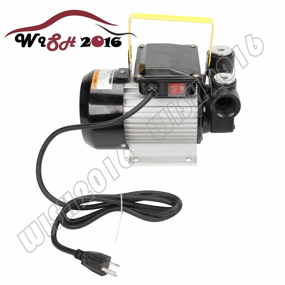 16GPM 550W Oil Diesel Fuel Transfer Pump Self Priming 110V AC 60L/min ...