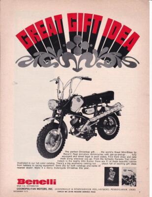 1970 Benelli Mini-Bike Print-Ad / | eBay
