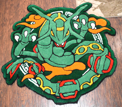 pokemon Rayquaza tufted rug | eBay