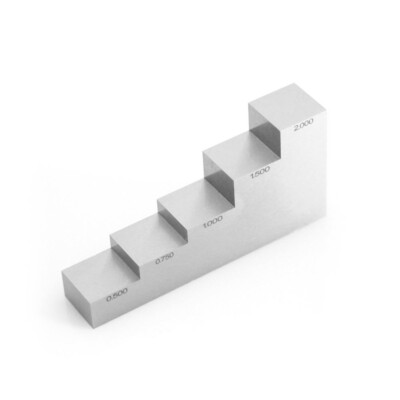 5 Step Calibration Block NDT Test 0.500" 0.750" 1.000" 1.500" 2.000 ...