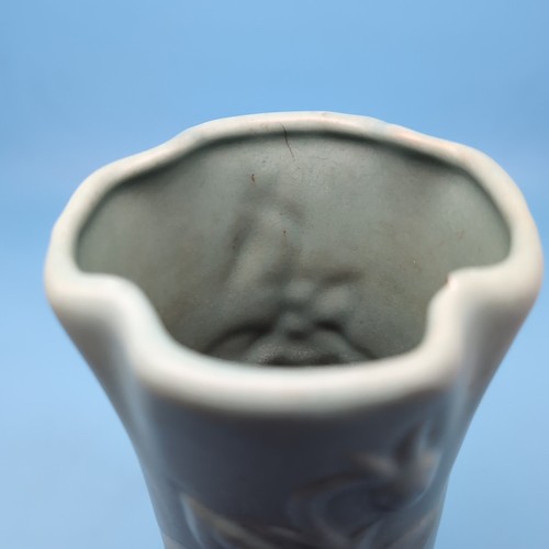 Early Van Briggle Turquoise Pottery Vase Columbine Flower 8.5" Tall ...