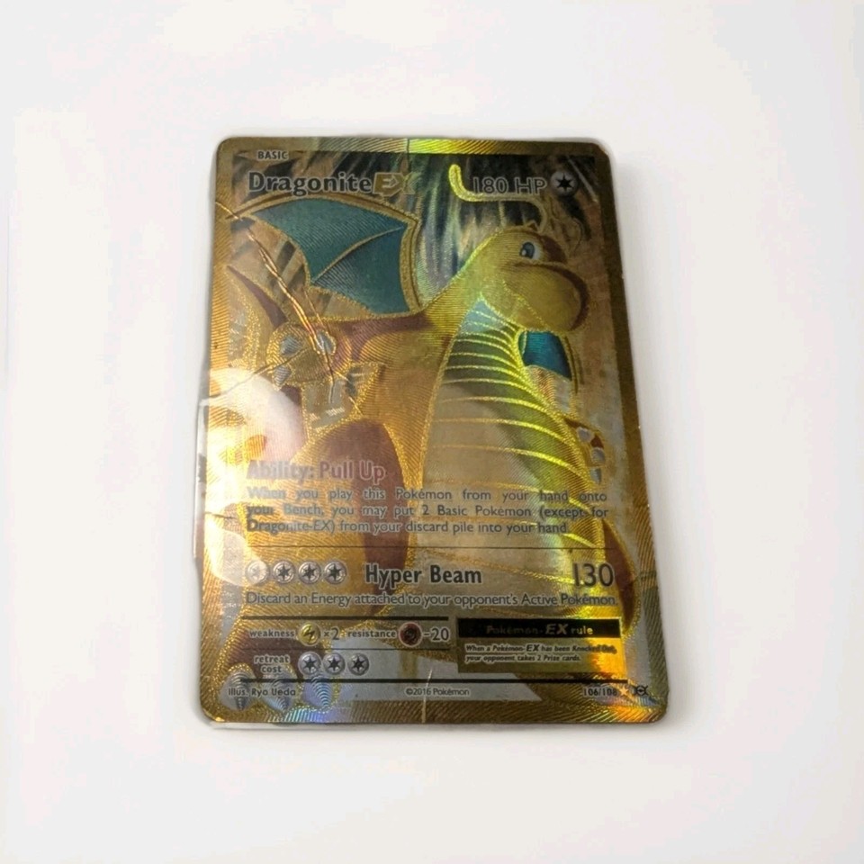 Dragonite EX - 106/108 - Pokemon Evolutions XY Full Art Ultra Rare Card ...