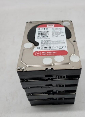 Lot of 5 WD Red Pro 3TB SATA 3.5" WD3001FFSX NASware 3.0 HDD | eBay