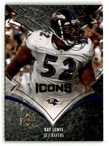 2008 Upper Deck Icons Football #7 Ray Lewis Baltimore Ravens | eBay