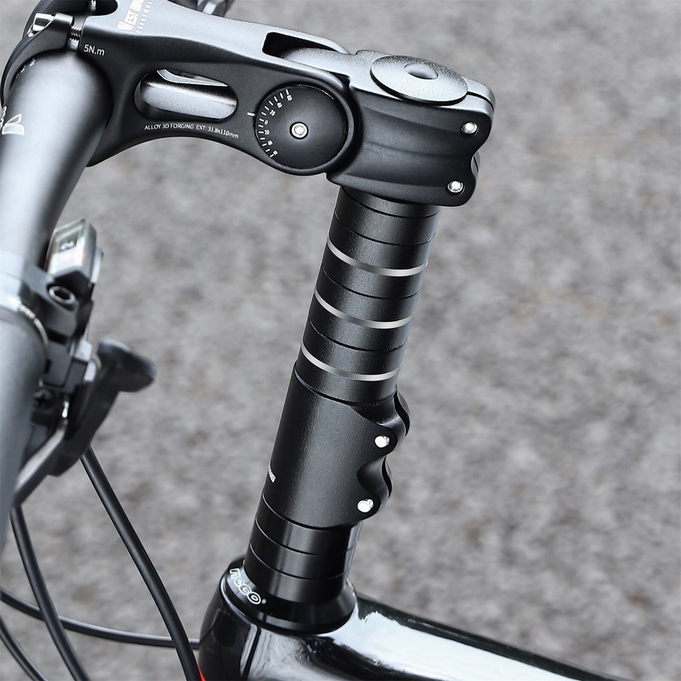 MTB Bike Fork Stem Extender Aluminum Bicycle Handlebar Riser Extension ...