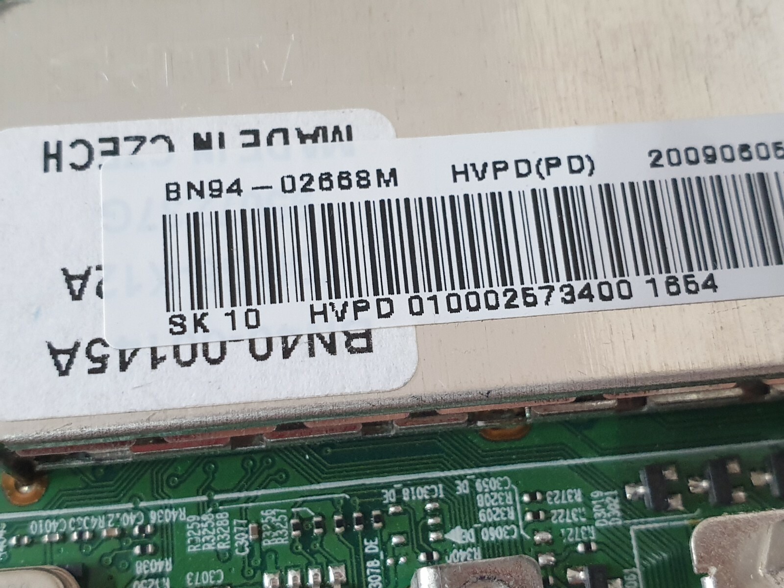 MAIN BOARD MB SAMSUNG LE40B551A6W TV BN41-01167B BN94-02668M SCREEN ...