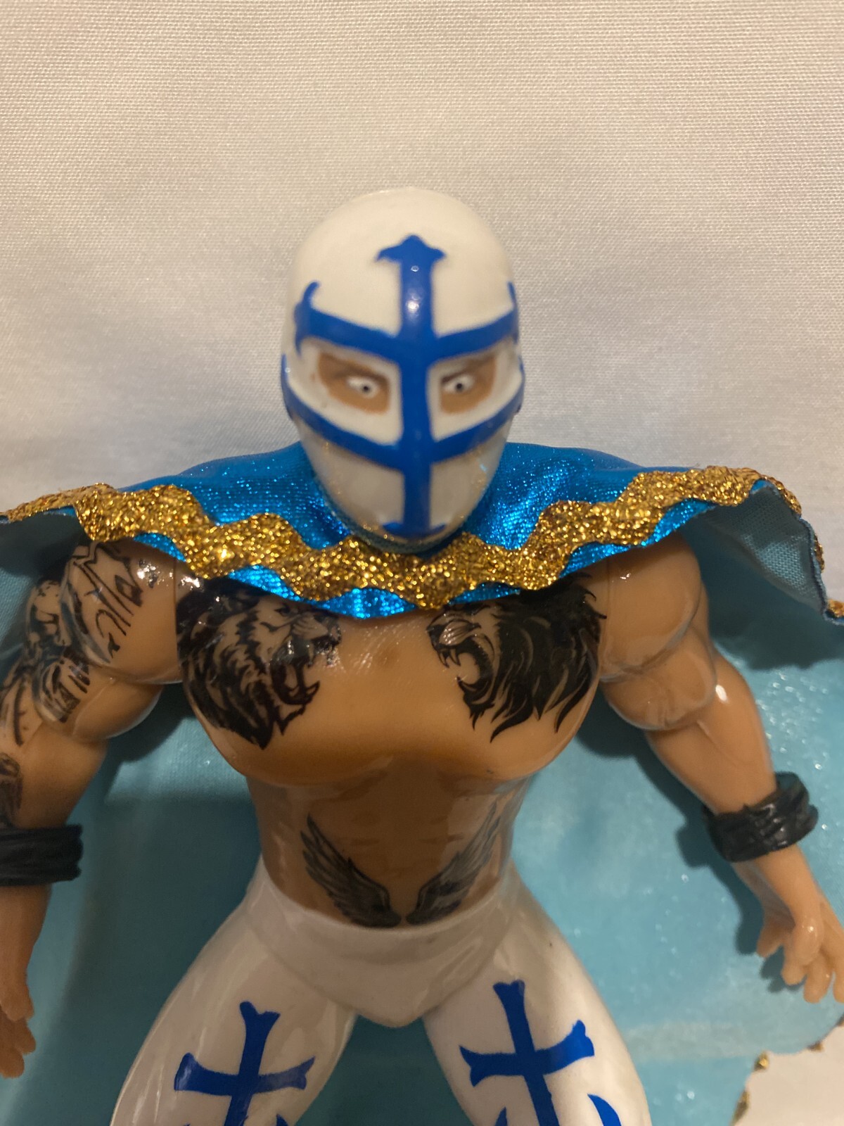 Templario (White /blue ) Wrestler 7 in Action Figure Mexican Toys ...