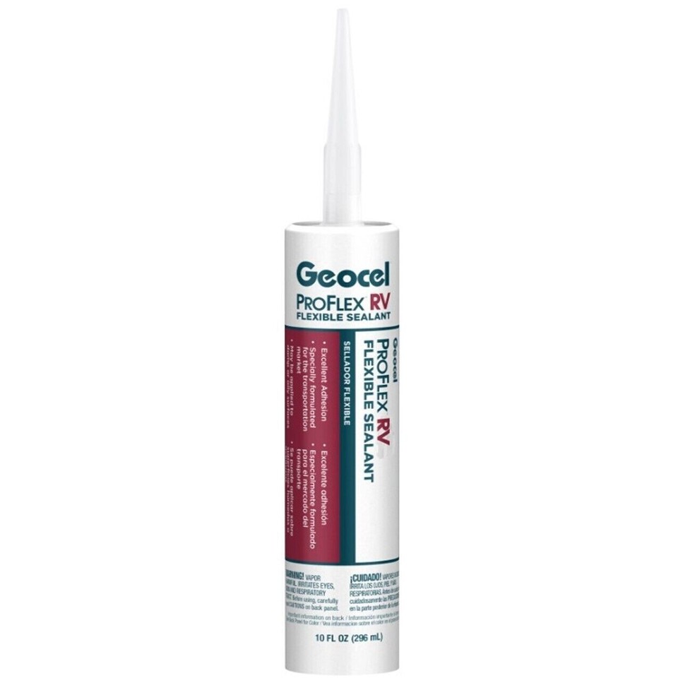 Geocel GC28900, Pro Flex RV Flexible Self Leveling Sealant Clear, 10 Oz ...