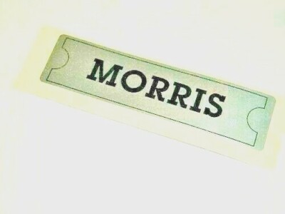 Classic Austin Morris MG Mini Rocker Box Cover Sticker, Nice Label ...