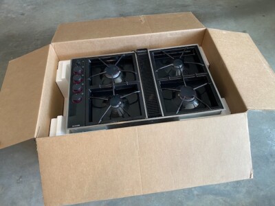 Jenn-Air Expressions Gas Downdraft Cooktop CVGX2423B Stovetop 34" Black ...